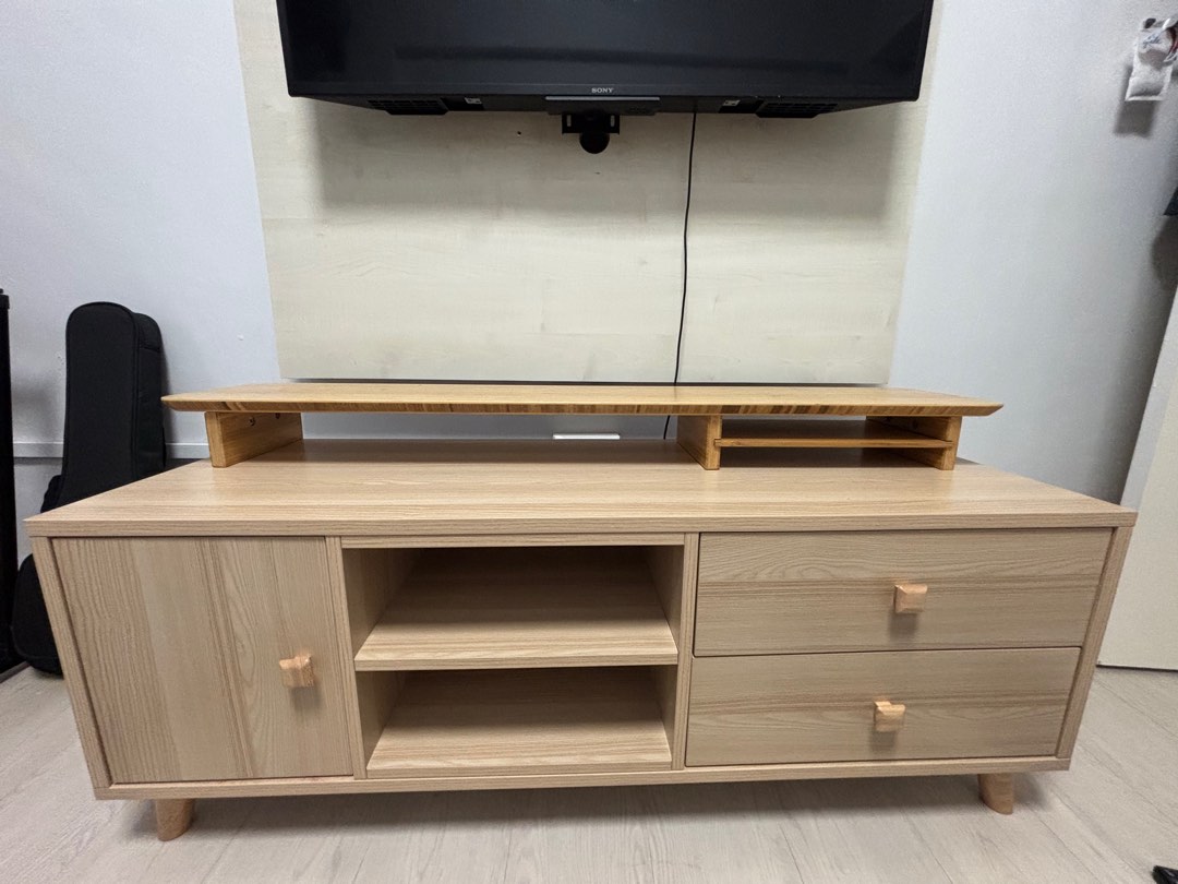 Omnidesk Arka Desk Riser 120mm Walnut, Furniture & Home Living ...