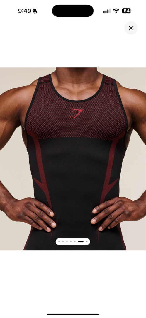 Gymshark Onyx V5 Singlet (red), Men's Fashion, Activewear on Carousell