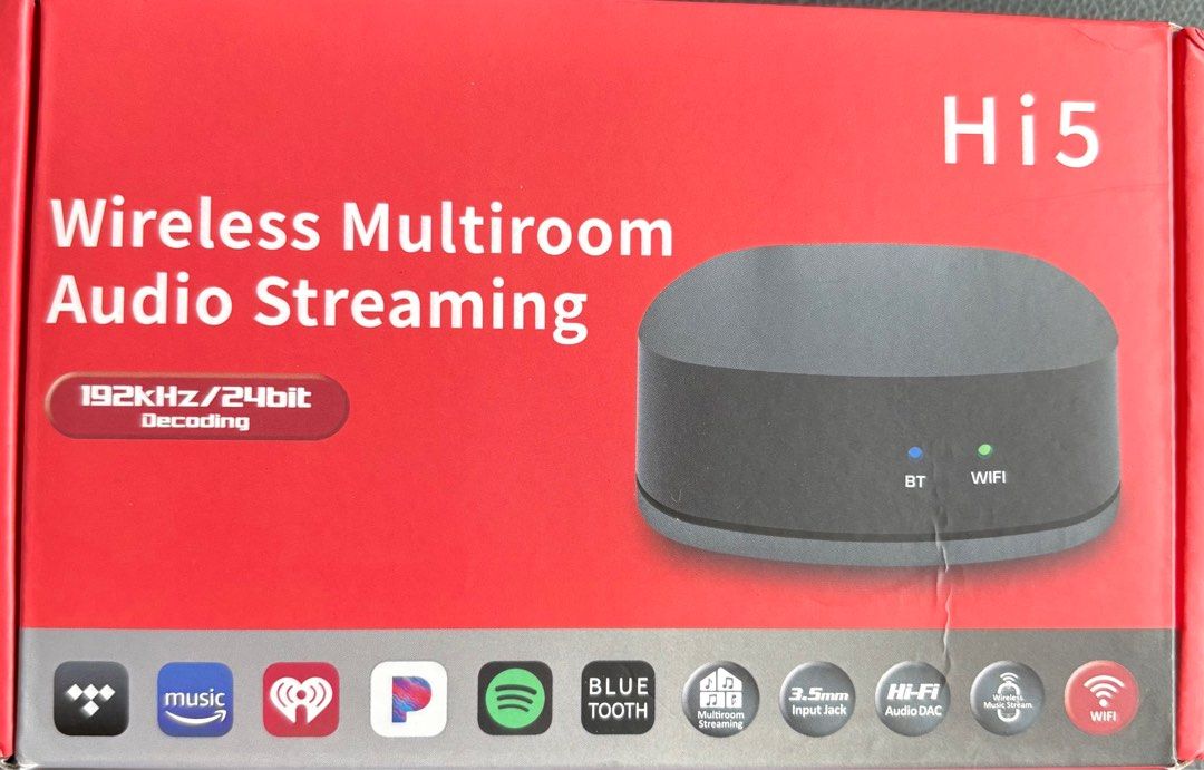 Hi5 Spotify and Tidal Streamer, Audio, Other Audio Equipment on Carousell