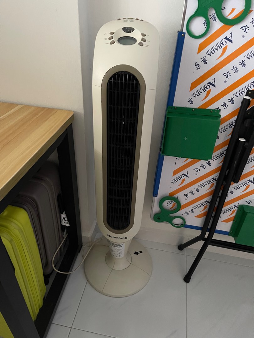 Honeywell Tower Fan with Remote Controller, Furniture & Home Living ...