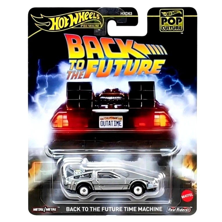 Hot Wheels Premium Back To The Future Time Machine BTTF Hotwheels Die ...