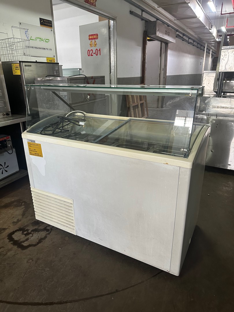 Ice cream freezer display. Made in Italy. Free deliver with 3 months ...