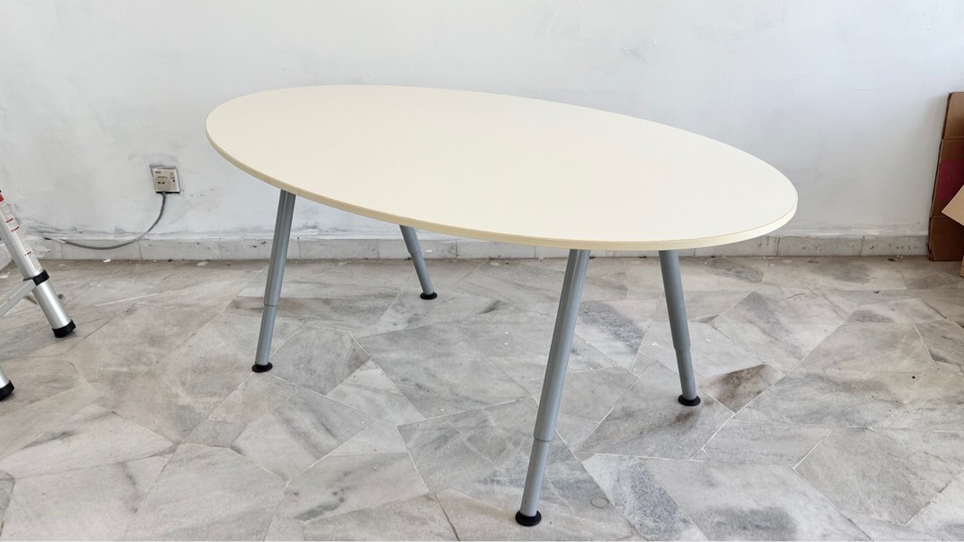 Ikea GALANT Oval Table, Furniture & Home Living, Furniture, Tables ...