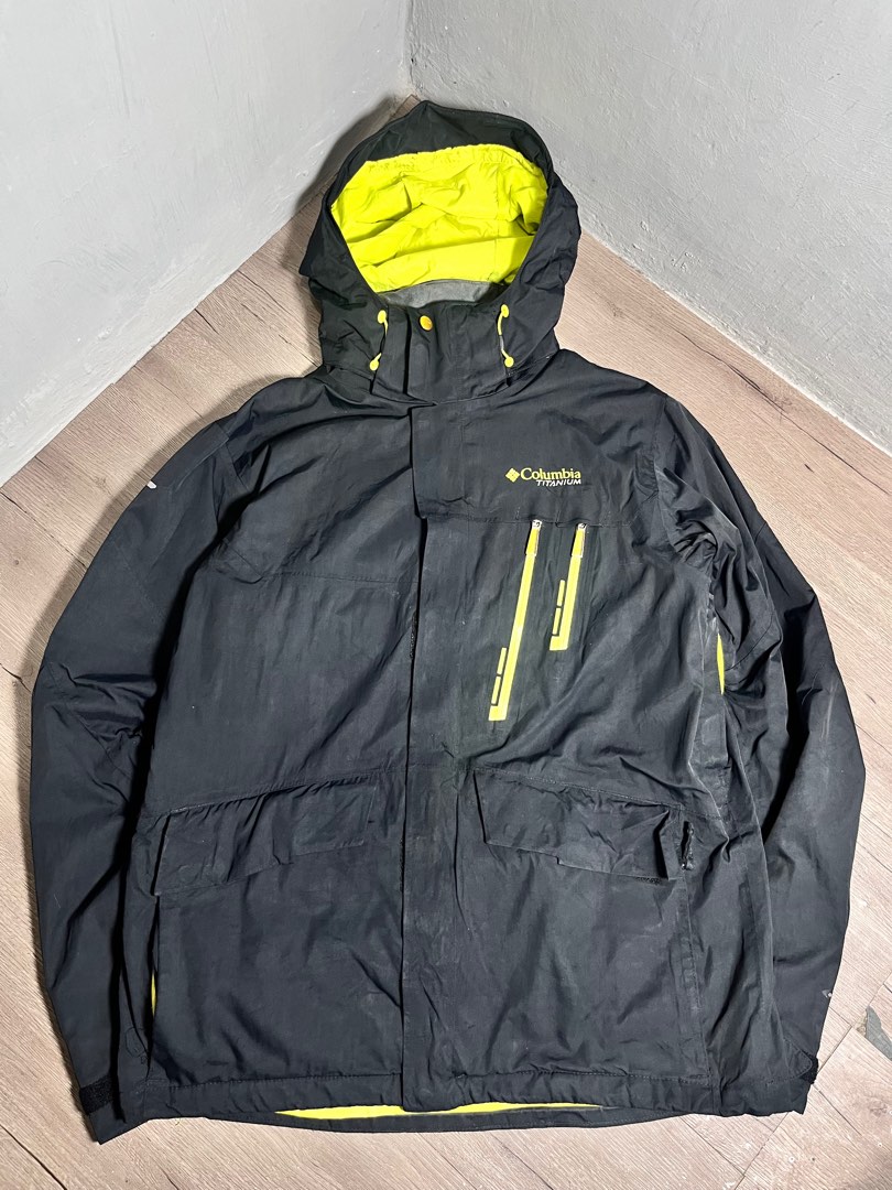 JAKET OUTDOOR SNOWBOARD COLUMBIA TITANIUM BLACK GROPCORE, Fesyen Pria ...