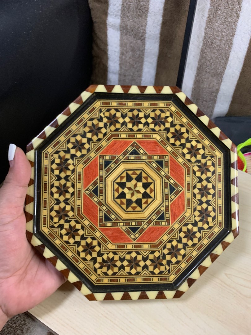 Japan lucky heptagon shape wooden frame, Furniture & Home Living, Home ...