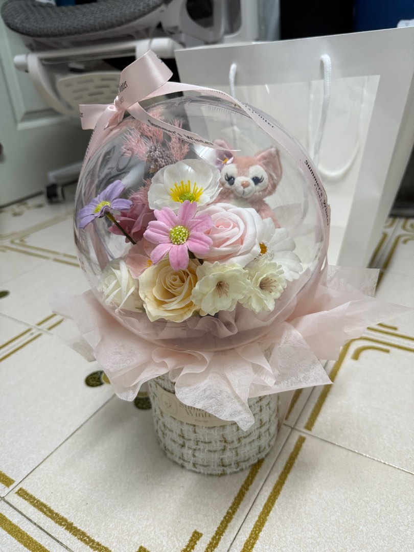 Linabell soft toy Crystal Ball Flower Bouquet, Hobbies & Toys ...