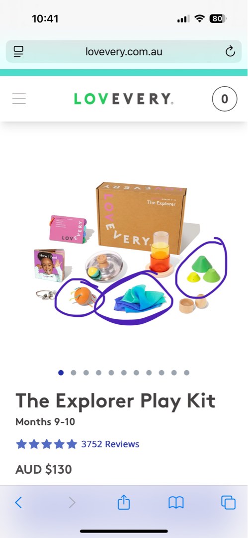 Lovevery The Explorer Play Kit 9-10mo, Babies & Kids, Infant Playtime ...