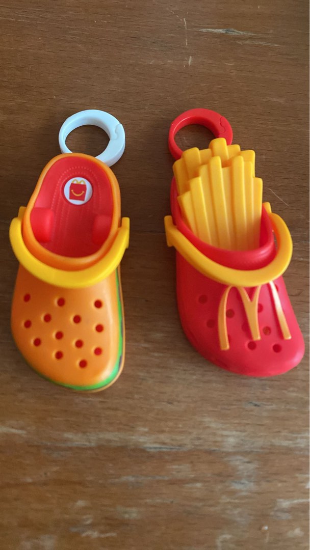 Macdonalds French Fries and Burger Mini Crocs, Hobbies & Toys ...