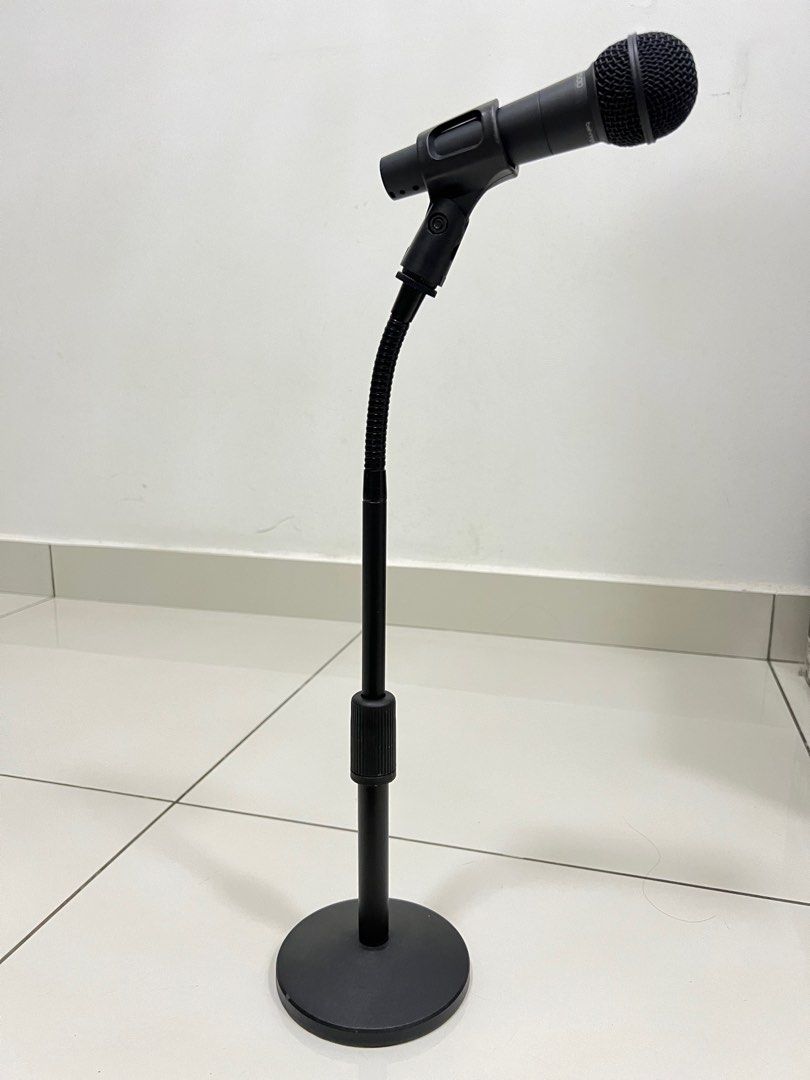 Mic stand - Adjustable (Table top), Audio, Microphones on Carousell