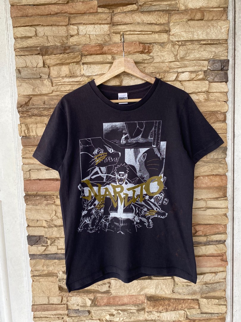 Naruto X Jump Tees Vintage Vtg Collab, Men's Fashion, Tops & Sets ...