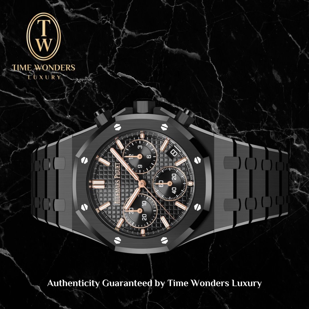 New May 2025 Audemars Piguet Royal Oak Chronograph Black Ceramic ...