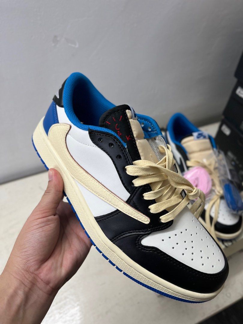 Nike Air jordan 1 x travis, Men's Fashion, Footwear, Sneakers on Carousell