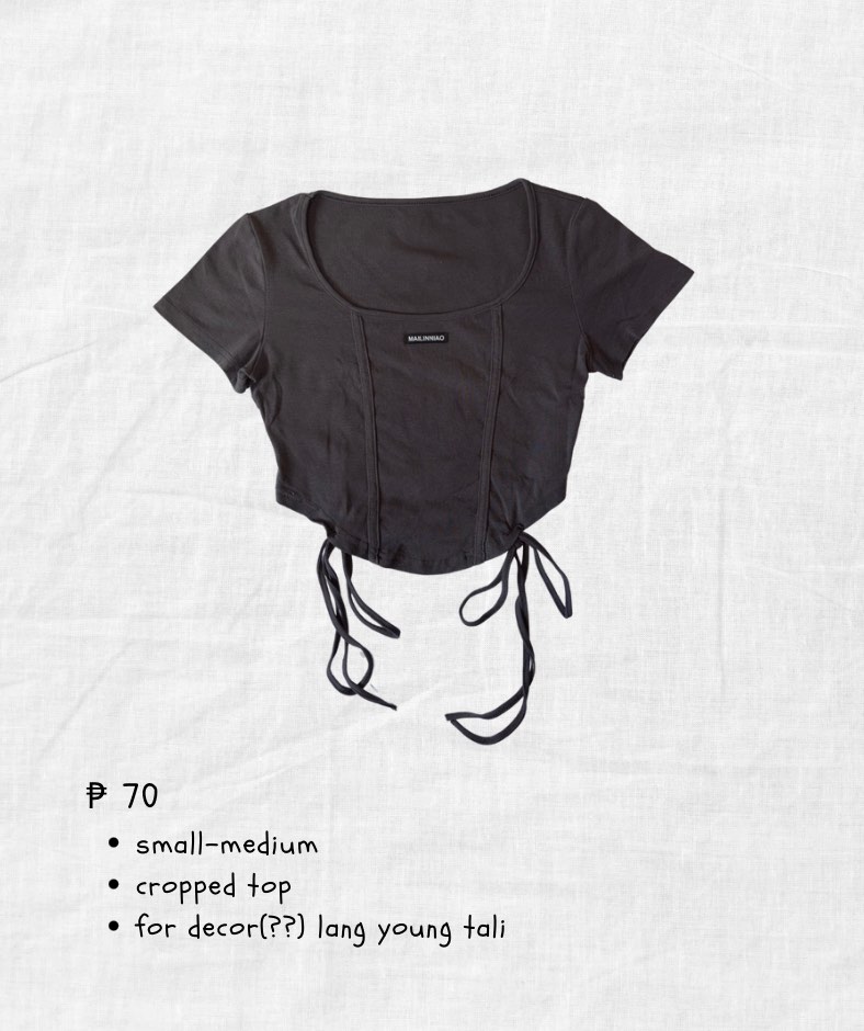 not so basic crop top, Women's Fashion, Tops, Shirts on Carousell