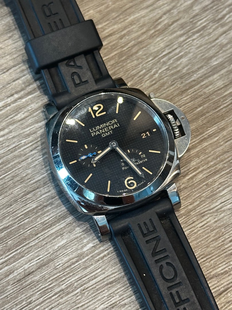 PANERAI Luminor 1950 3DAYS PAM01537 GMT Automatic Men's Watch, Luxury ...