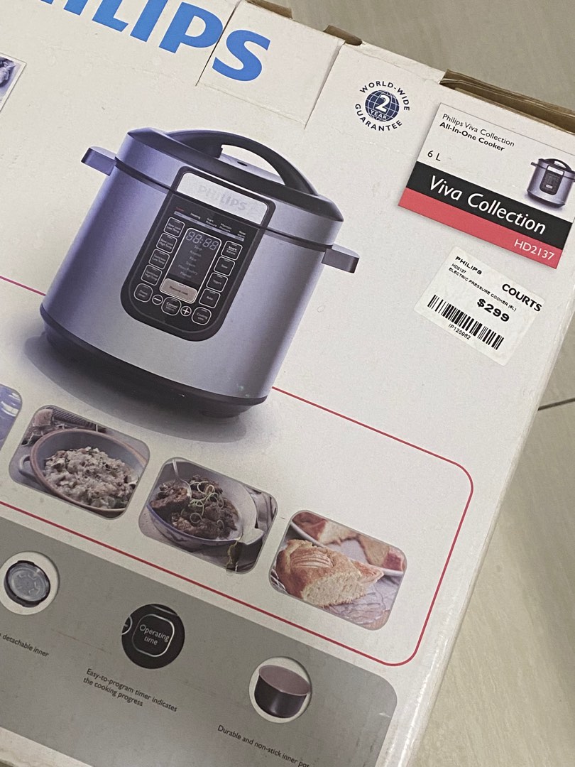 Philips All-In-One Electric Pressure Cooker HD2137, Furniture & Home ...