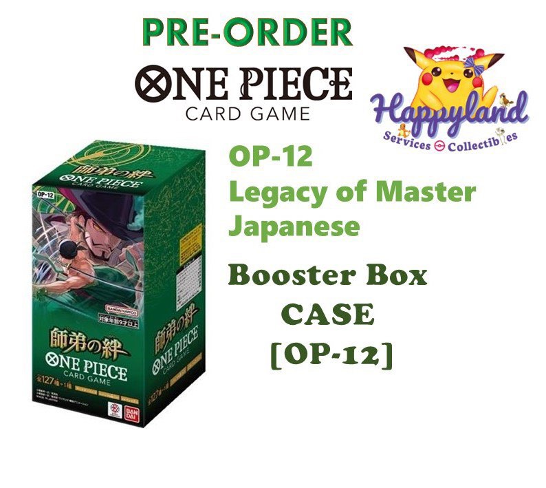 (P.O) One Piece Card Game: OP-12 Booster Box Case - Legacy of Master ...