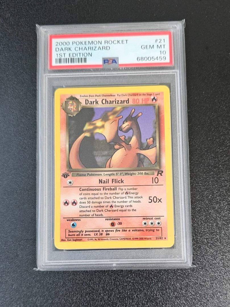 Pokemon Cards - 1st Edition Dark Charizard Non-holo #21, Hobbies & Toys ...
