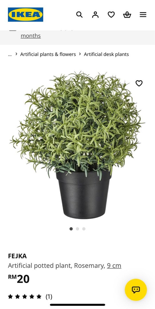 Pokok plastik deco FEJKA IKEA, Furniture & Home Living, Home Decor, Artificial Plants & Flowers ...
