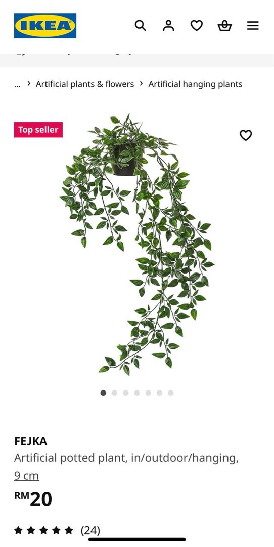 Pokok plastik deco FEJKA IKEA, Furniture & Home Living, Home Decor, Artificial Plants & Flowers ...
