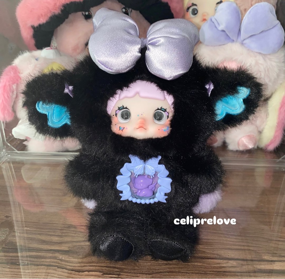 (READY) Nommi V6 Fantasy World Plush Keychain - Eclipse Black Hitam ...