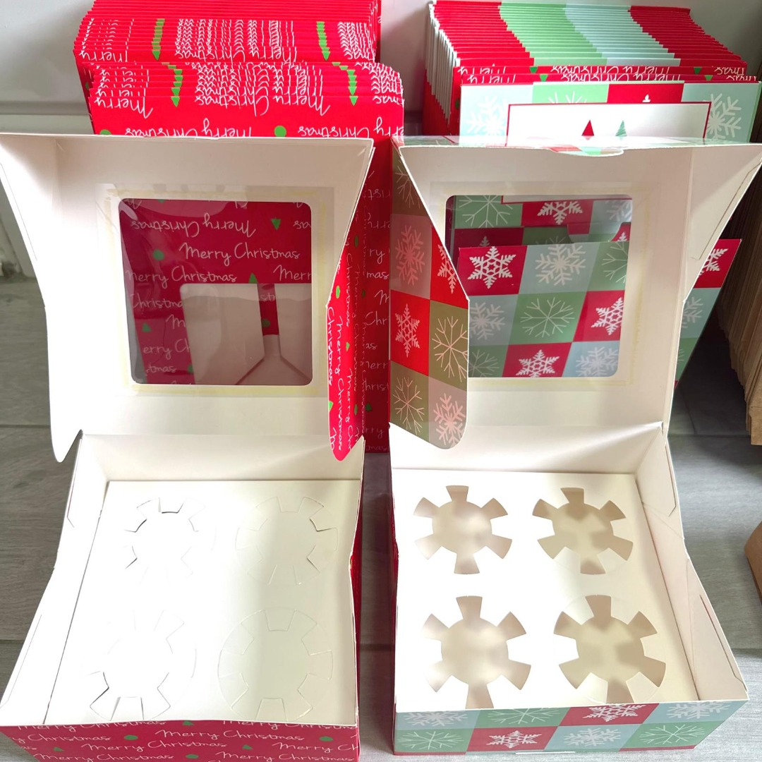 Rectangle | Square | Window Box | Kraft Window Box Packaging | Cupcake ...