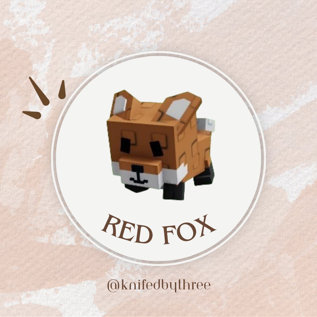 RED FOX ROBLOX GROW A GARDEN, Video Gaming, Gaming Accessories, In-Game ...