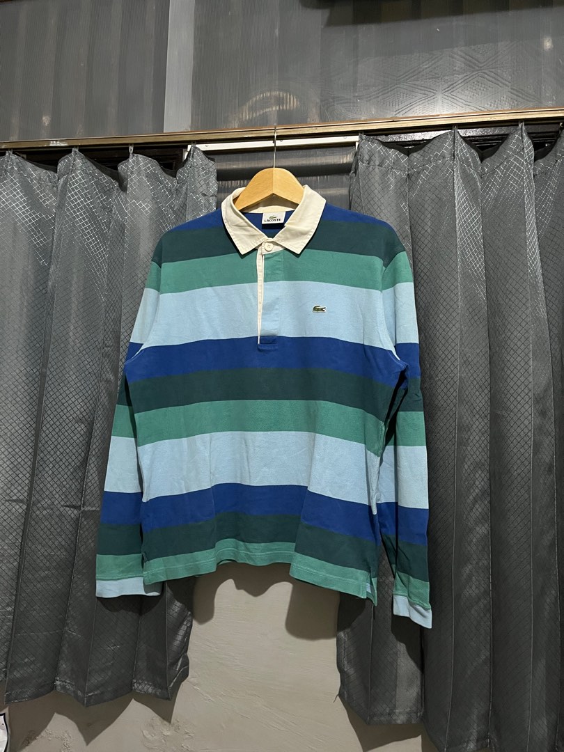 Rugby salur lacoste / polo panjang lacoste / not salur dilan uniqlo ...