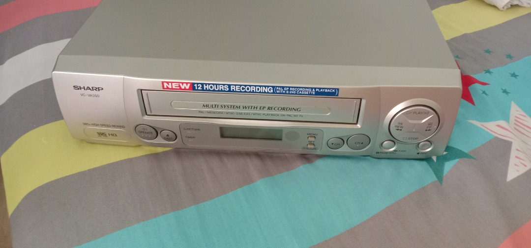 Sharp video cassette recorder (free delivery), TV & Home Appliances, TV ...