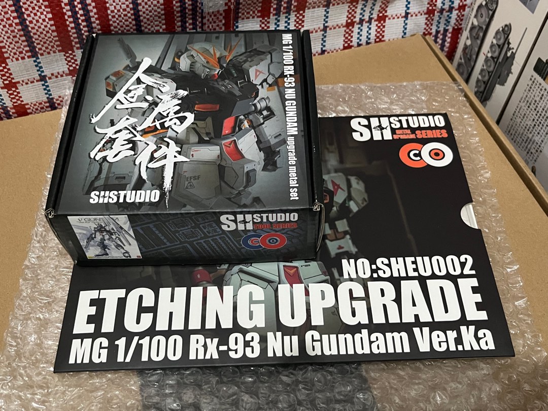 SHSTUDIO upgrade metal set for MG 1/100 RX-93 Nu Gundam, 興趣及遊戲, 玩具 & 遊戲 ...