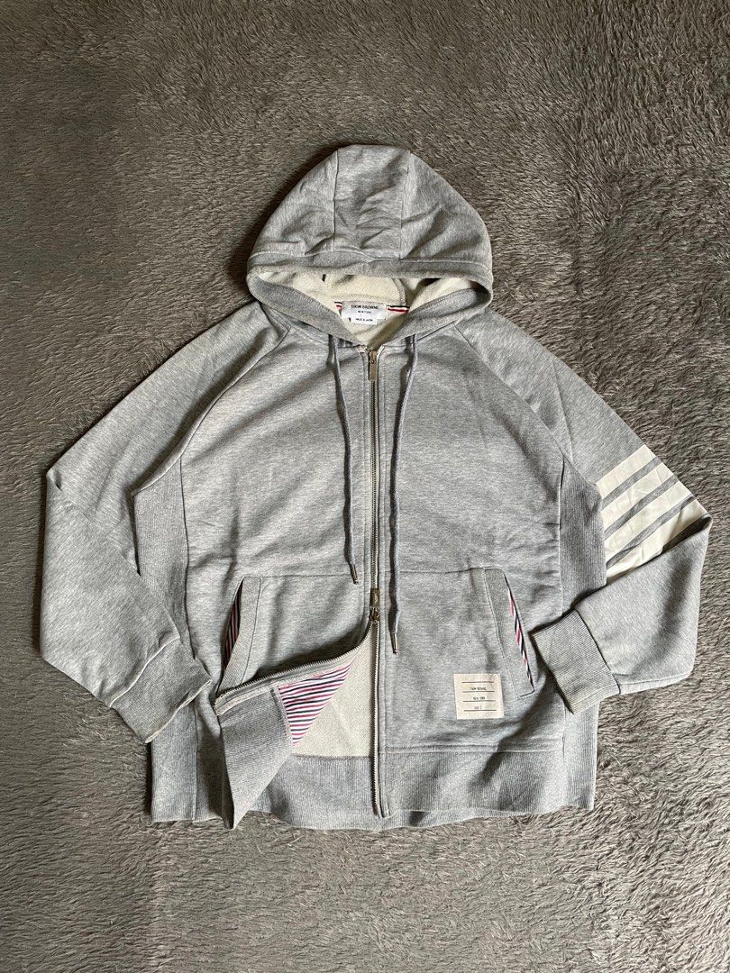 Thom Browne zipper hoodie authentic not Hermes Prada off white chrome ...