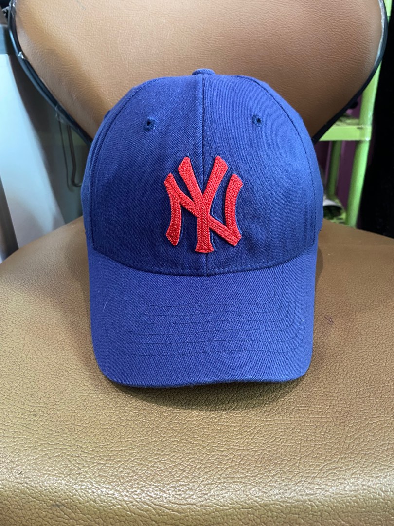 Topi MLB original logo Ny, Fesyen Pria, Aksesoris, Topi di Carousell