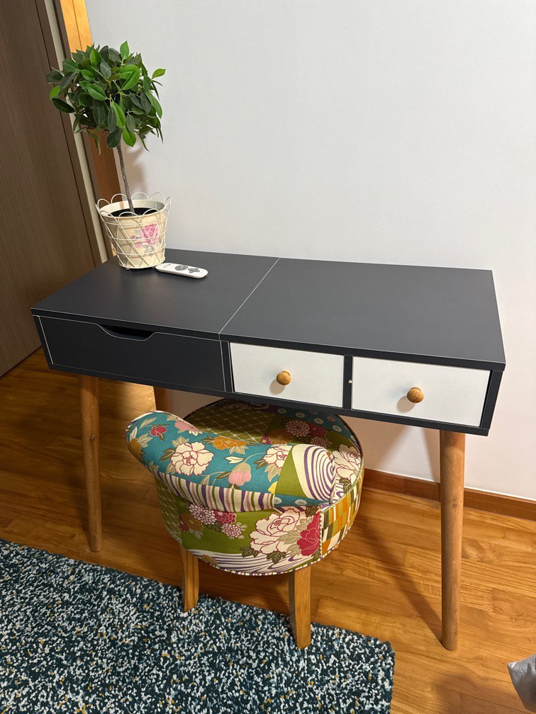 vanity table peranakan style dresser table and chair, Furniture & Home ...