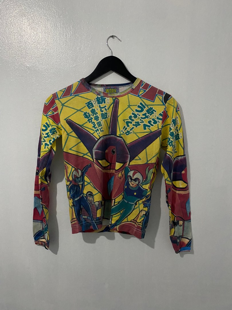 Vintage getter robo shirt out of time work blue label anime manga, Men ...