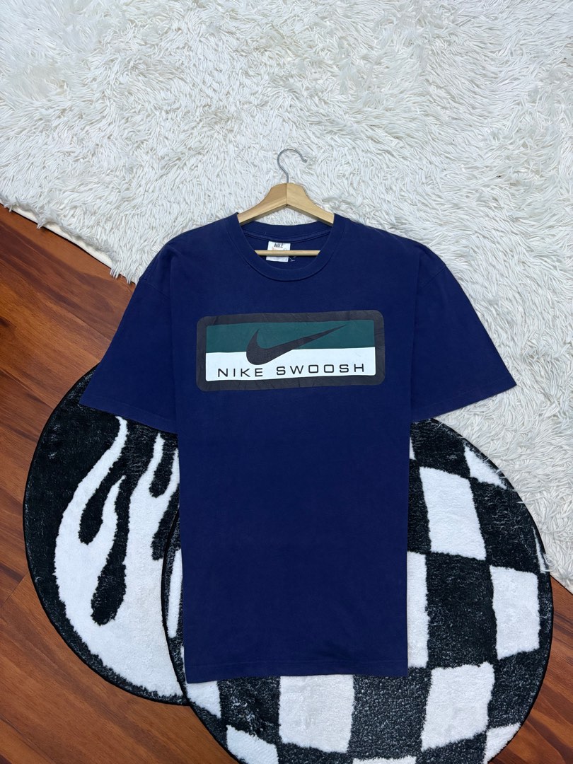 Vintage Nike Big Swoosh Mirror, Men's Fashion, Tops & Sets, Tshirts ...