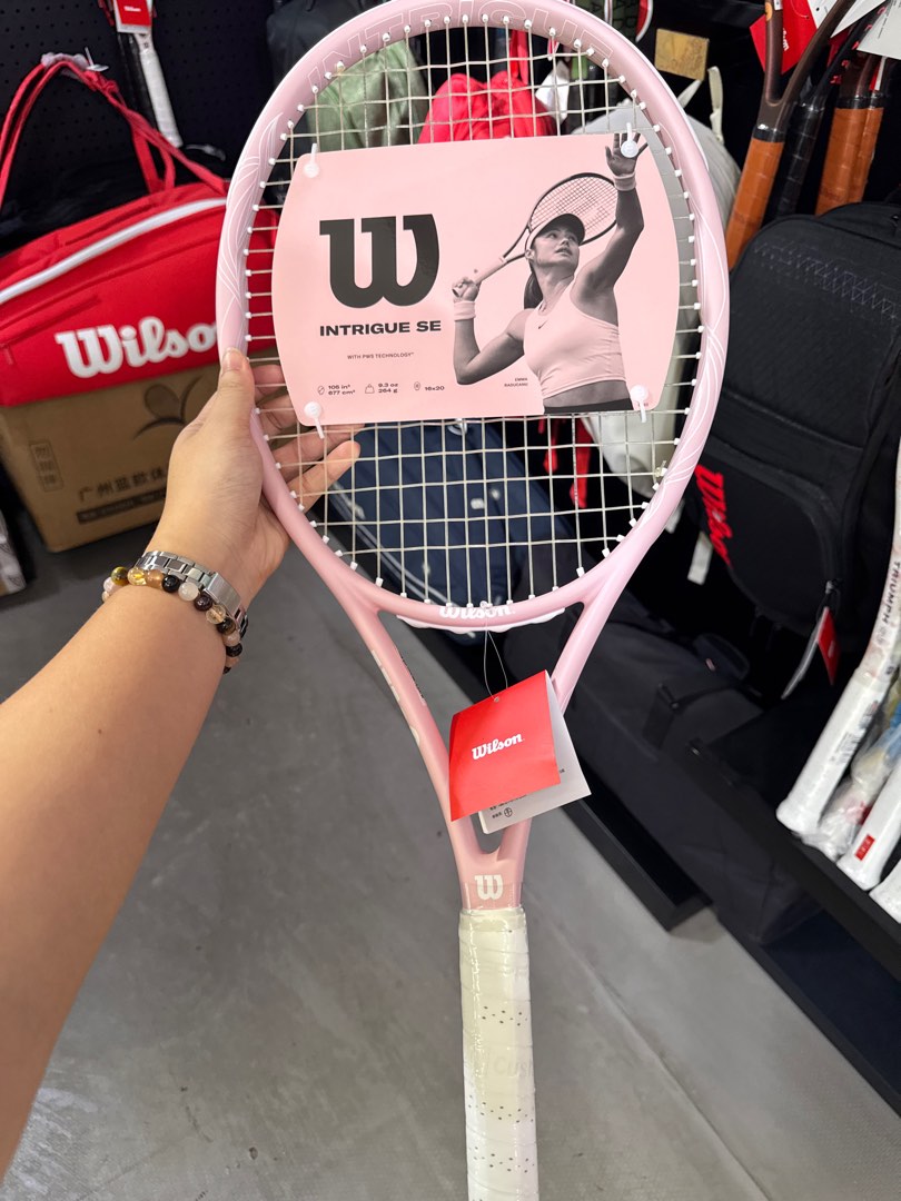 Wilson Intrigue SE in Pink Tennis Racket, Sports Equipment, Sports ...