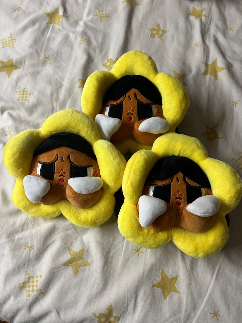 Yellow crybaby authentic popmart flower plush toy, Hobbies & Toys, Toys ...