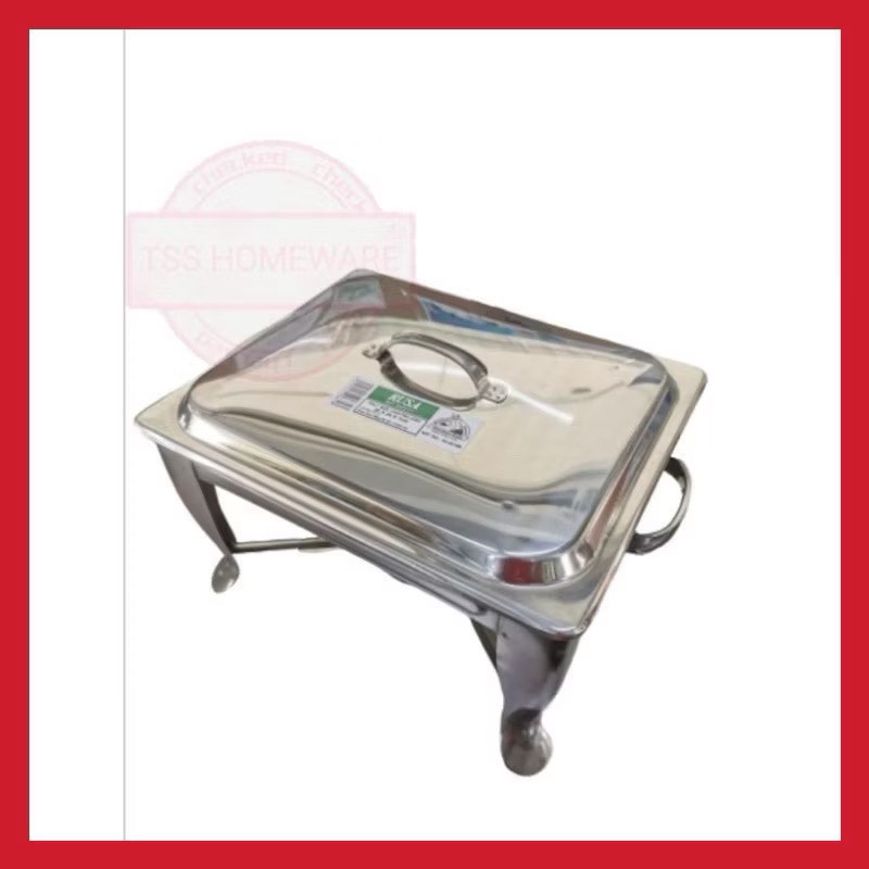 3 X Stainless STEEL HALF SIZE CHAFING DISH set / catering dish set, TV ...