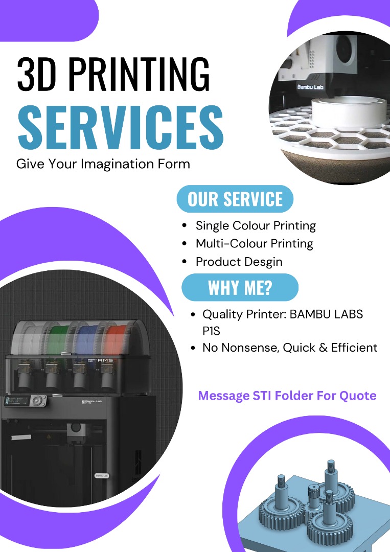 3D Printing Service / Product Design, Computers & Tech, Printers, Scanners & Copiers on Carousell
