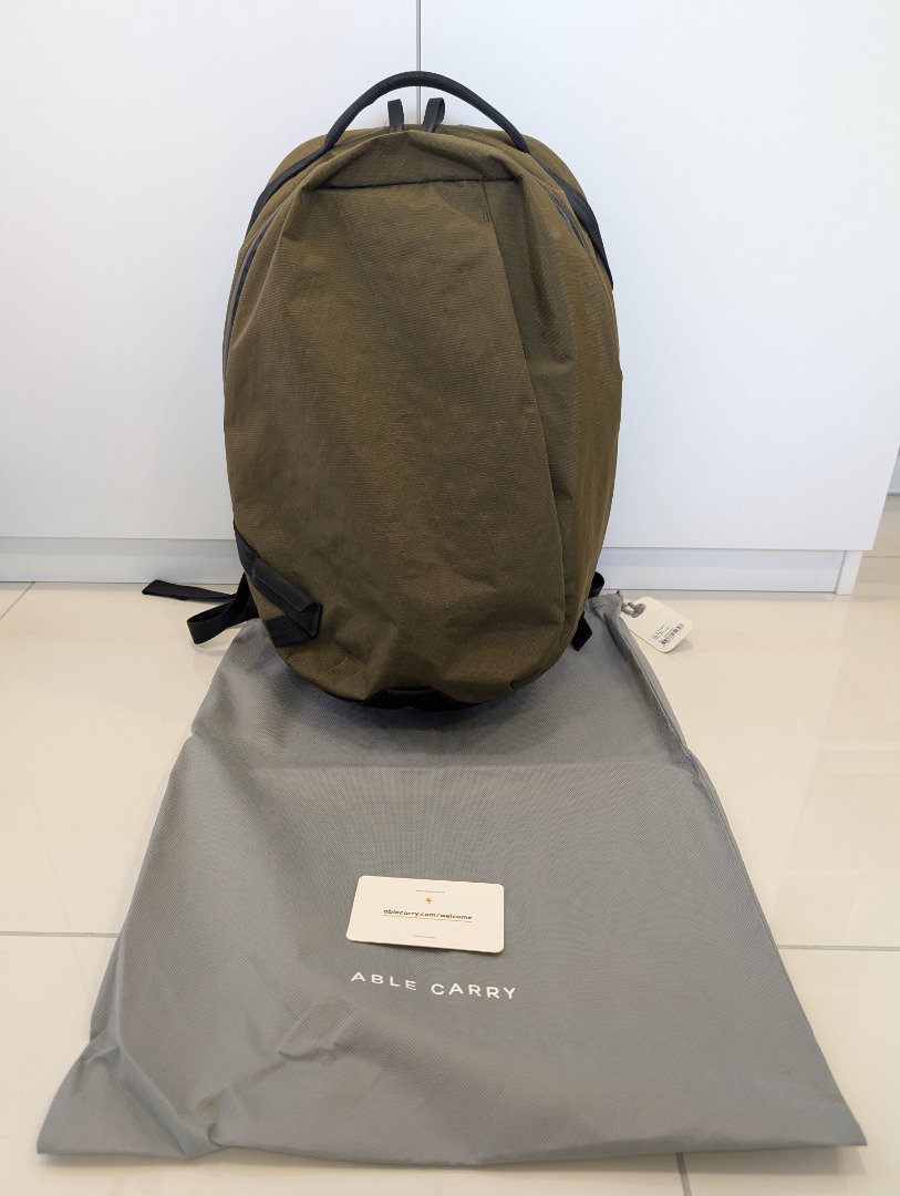 Able Carry Daily Plus 21L EDC Olive, Men's Fashion, Bags, Backpacks on ...