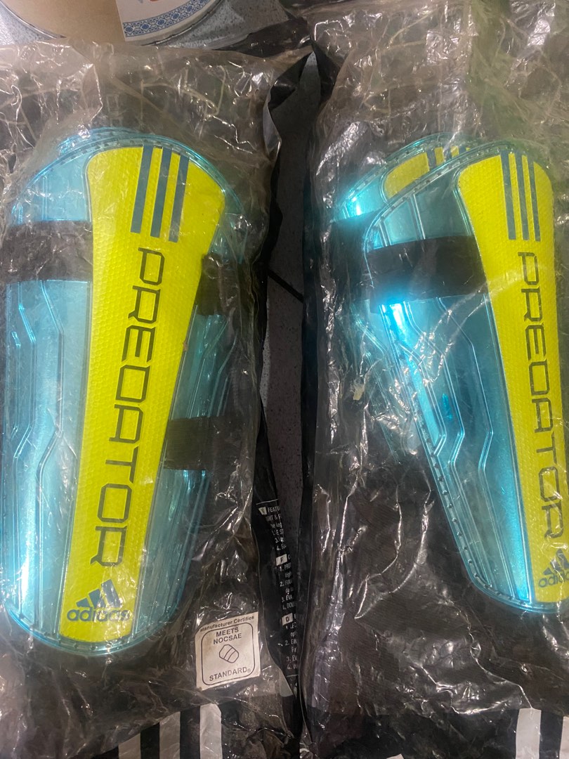 ADIDAS PREDATOR SHIN GUARDS, Sports Equipment, Sports & Games, Racket ...