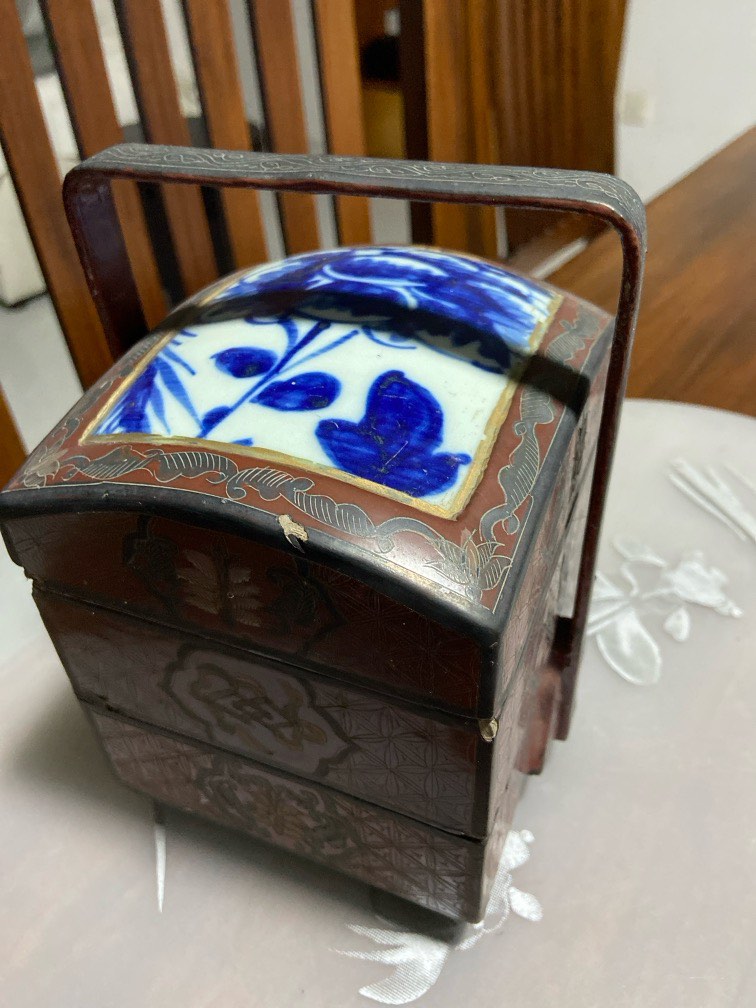 Antique mini 2-tier box, Hobbies & Toys, Memorabilia & Collectibles ...