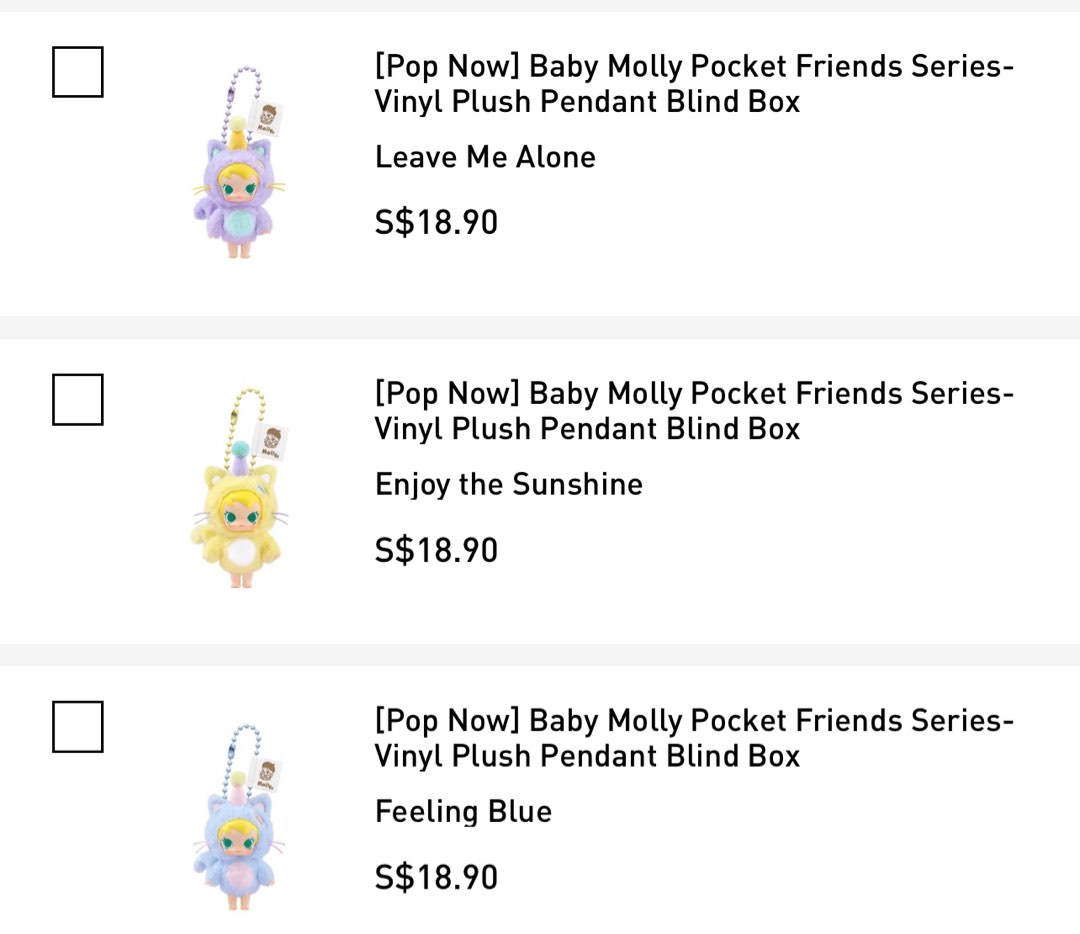 [BNIB] Baby Molly Pocket Friends Vinyl Plush Pendant, Hobbies & Toys ...