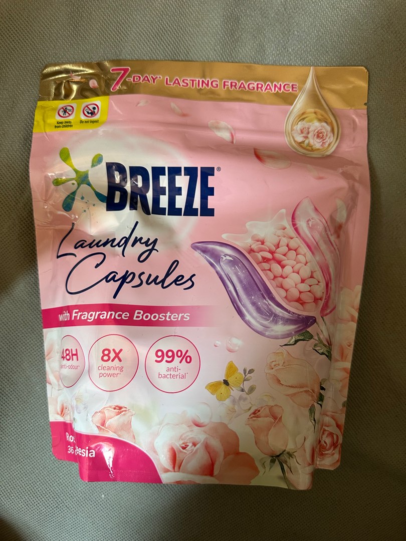 Breeze Fragrance Beads Capsule Detergent, Furniture & Home Living ...