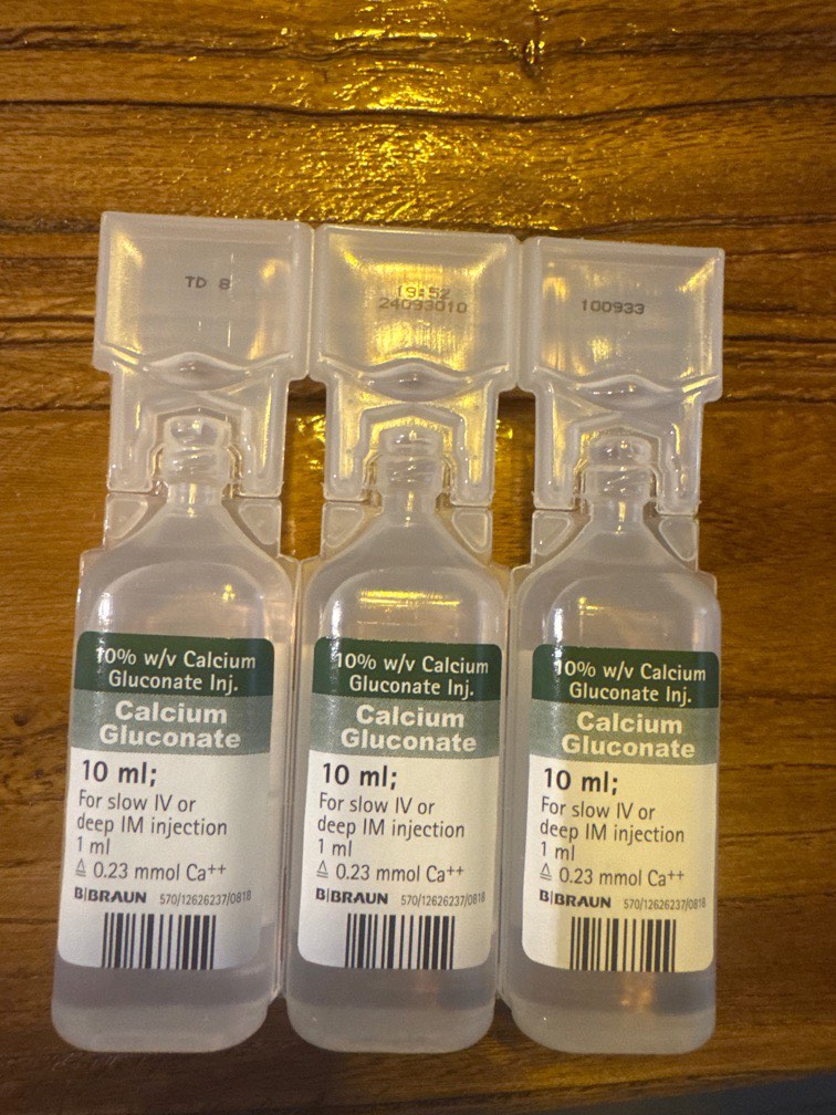 Calcium Gluconate 10% Injection(10ml vial), Health & Nutrition, Medical ...
