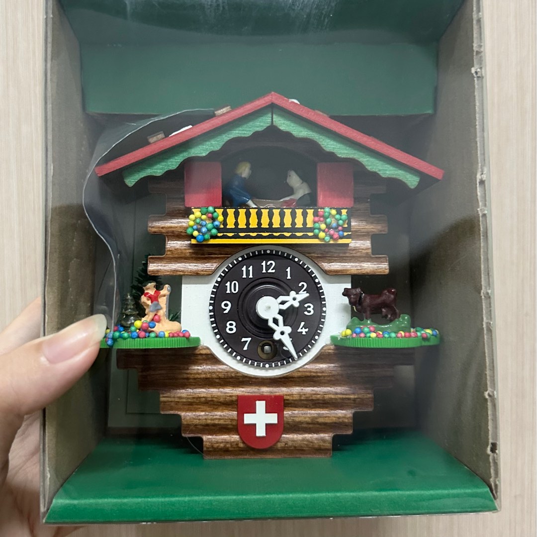 Chalet Pendulum Swiss Small Cuckoo Clock, Furniture & Home Living, Home ...