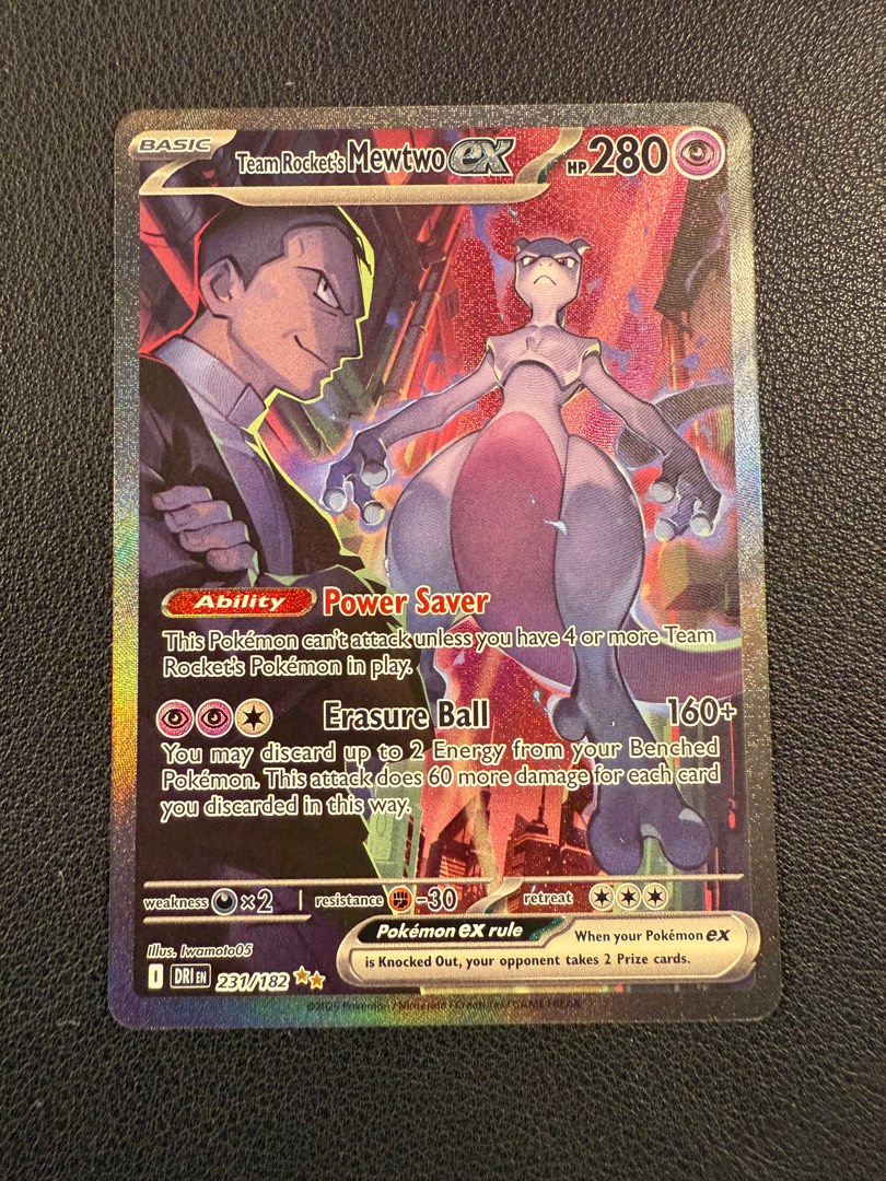 Destined Rivals Team Rocket’s Mewtwo ex 231/182 SIR Special ...