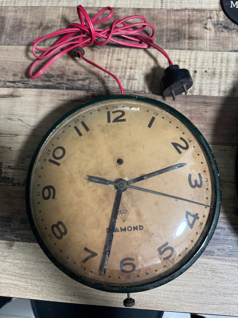 Diamond wall clock, Furniture & Home Living, Home Decor Accessories ...