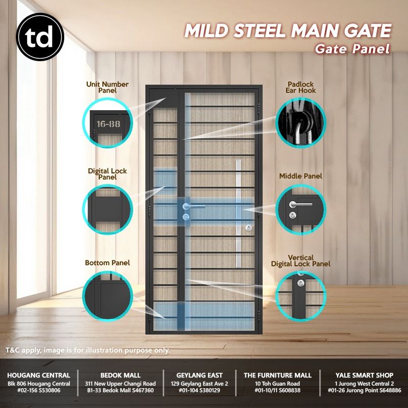 Digital Lock/ Main Gate/ Main Door/ Bedroom/ Metal Gate/ Steel Gate ...