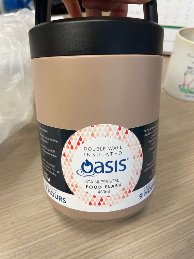 Double wall insulated food flask by Oasis, Furniture & Home Living ...