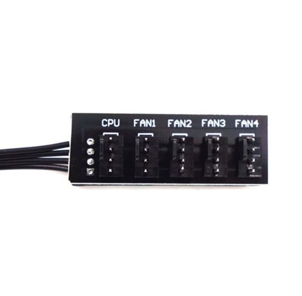 Fan Adapter Fan Splitter 1 To 5 4-Pin for chassis fans compatible with ...